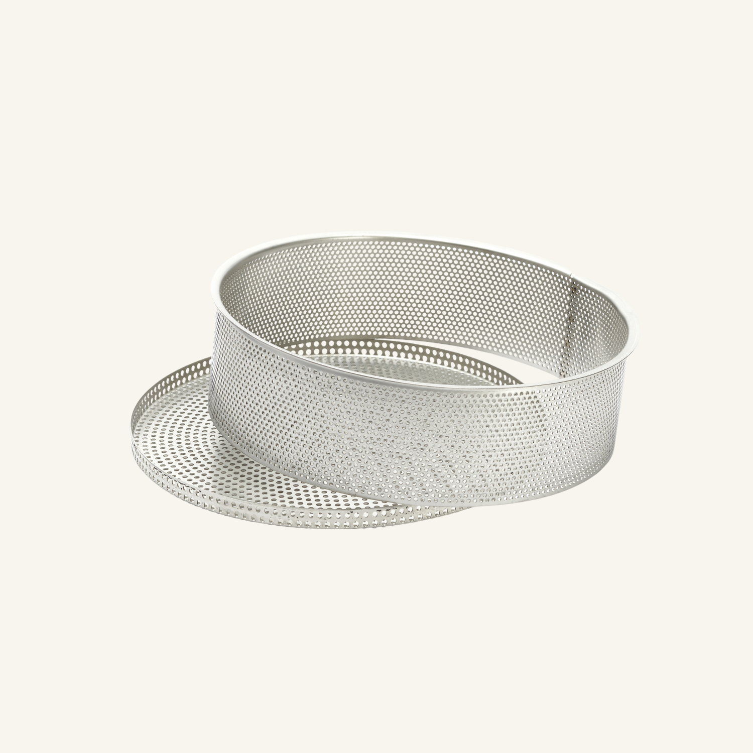 Stainless Steel Perforated Cheesecake Mold With Removable Base – de Buyer